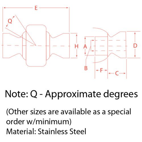 High Misalignment Spacer Pairs - Rod End Supply